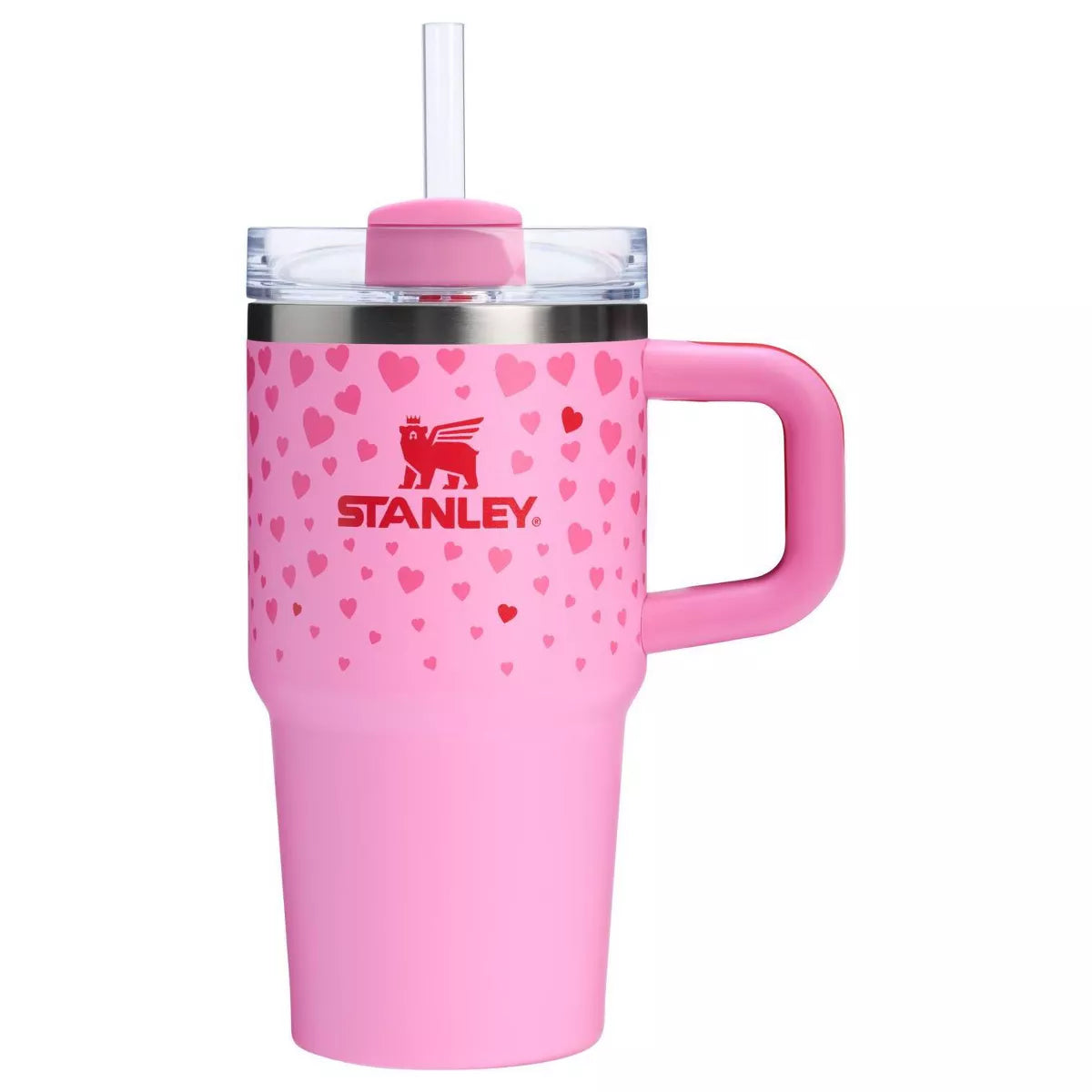 Stanley 20 oz Stainless Steel H2.0 Flowstate Quencher Tumbler with han ...